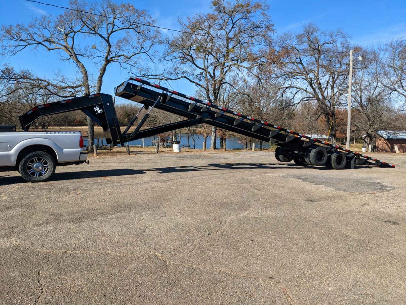 40' Gooseneck Shipping Container Trailer - Kerr Bilt Trailers