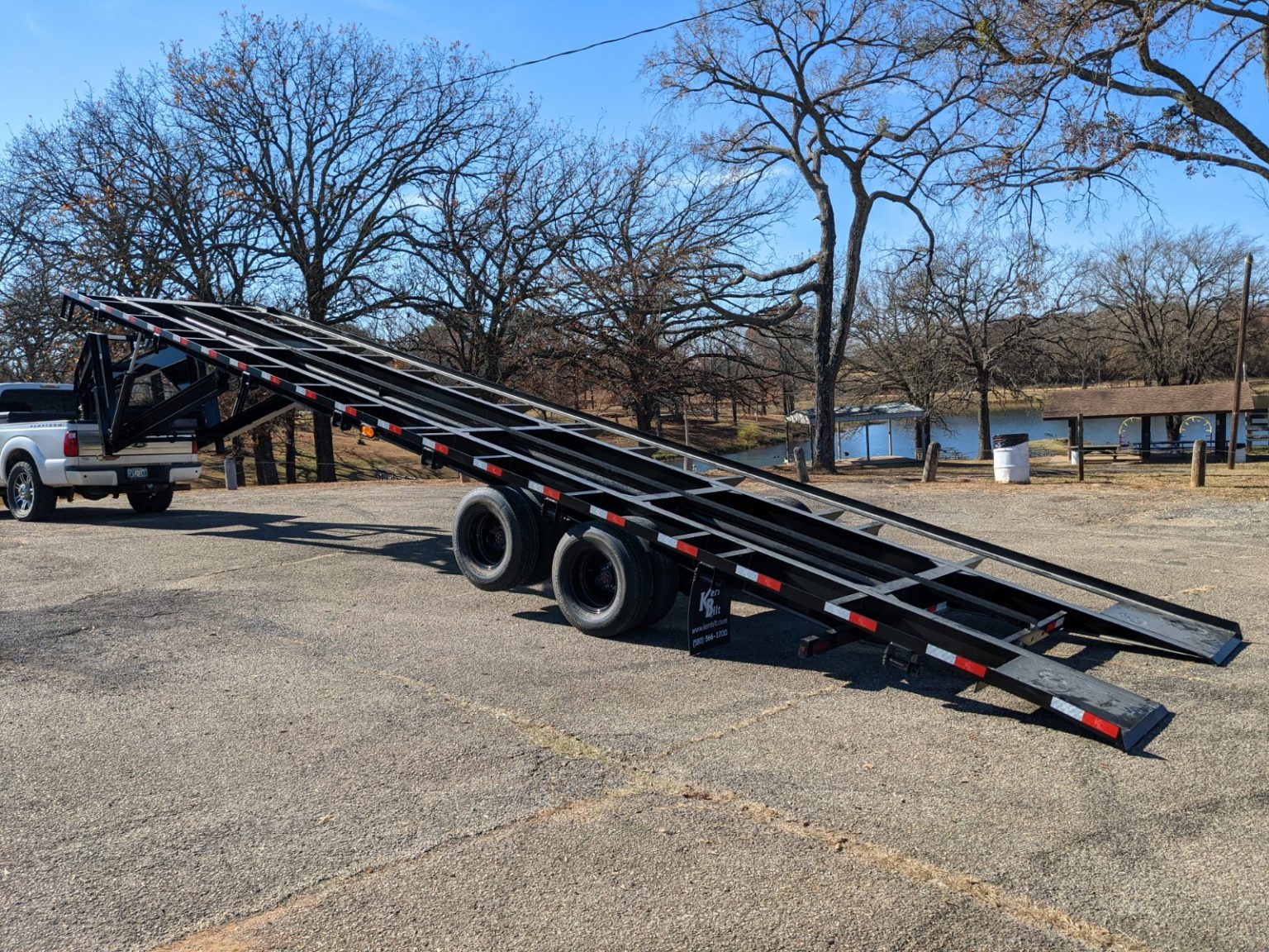 40' Gooseneck Shipping Container Trailer - Kerr Bilt Trailers