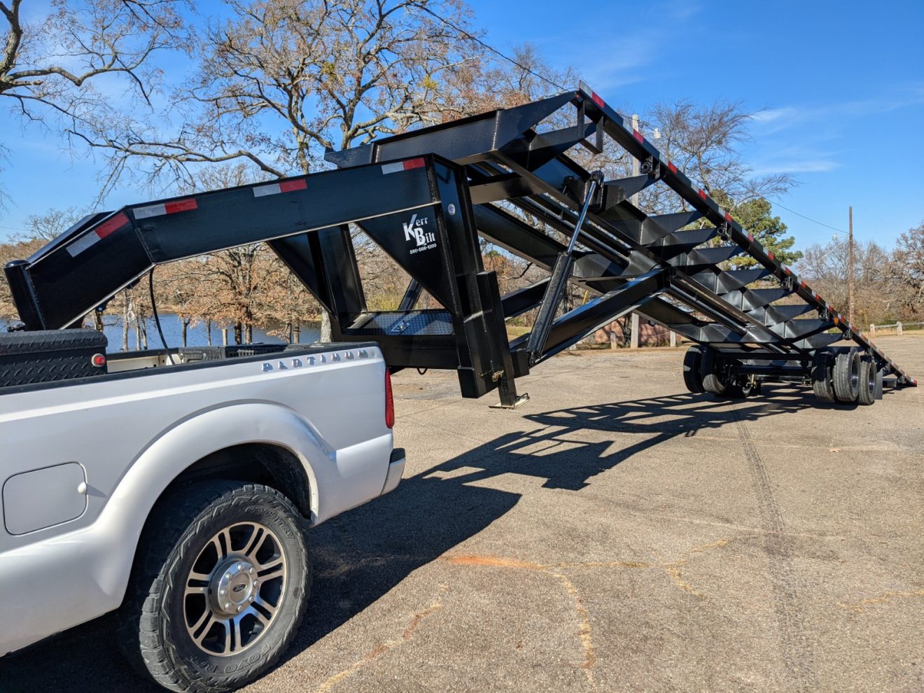 40' Gooseneck Shipping Container Trailer - Kerr Bilt Trailers