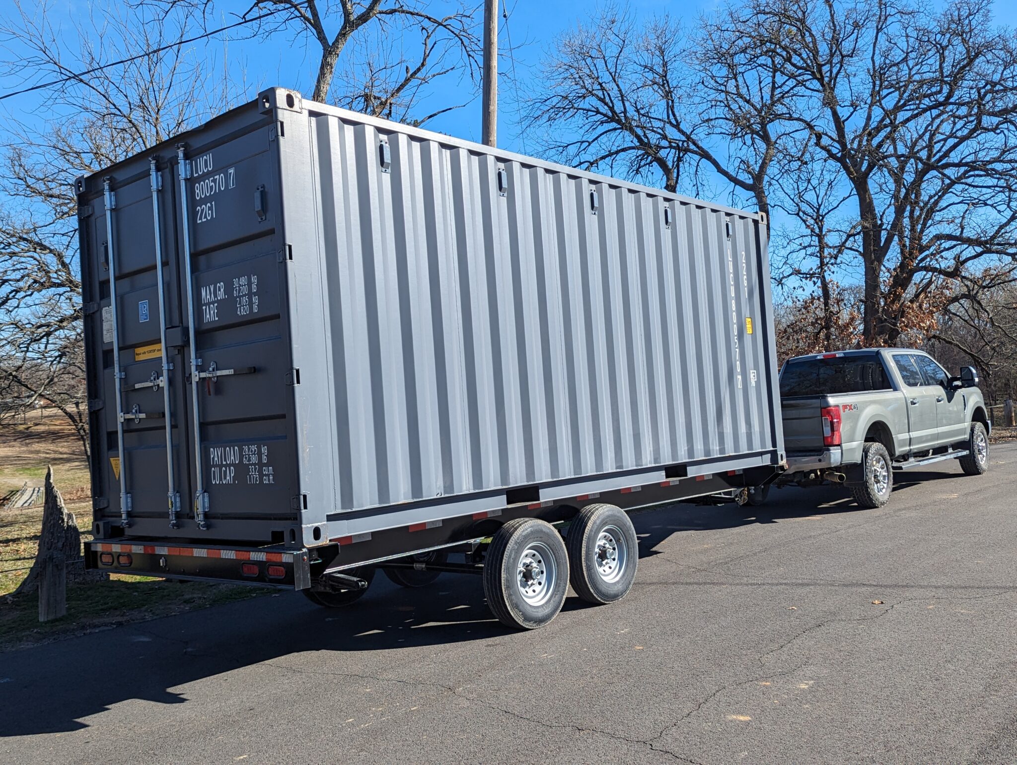 20' BUMPER PULL CONTAINER CHASSIS - Kerr Bilt Trailers
