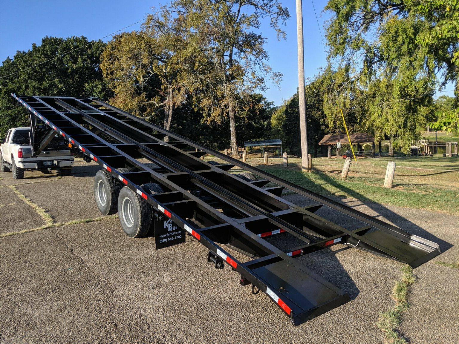 40' Gooseneck Shipping Container Trailer - Kerr Bilt Trailers
