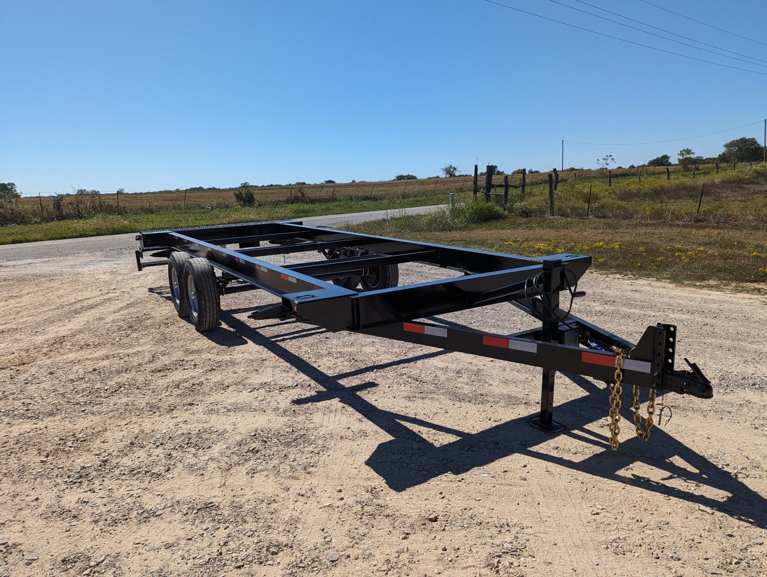 20' BUMPER PULL CONTAINER CHASSIS WITH STEPS - Kerr Bilt Trailers